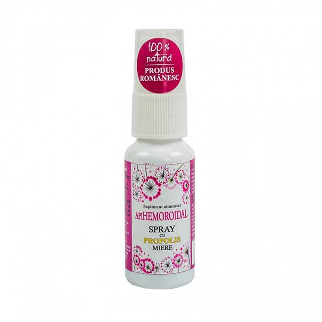 Apihemoroidal – Spray cu Propolis și Miere, 20 ml, Prisaca Transilvania ...