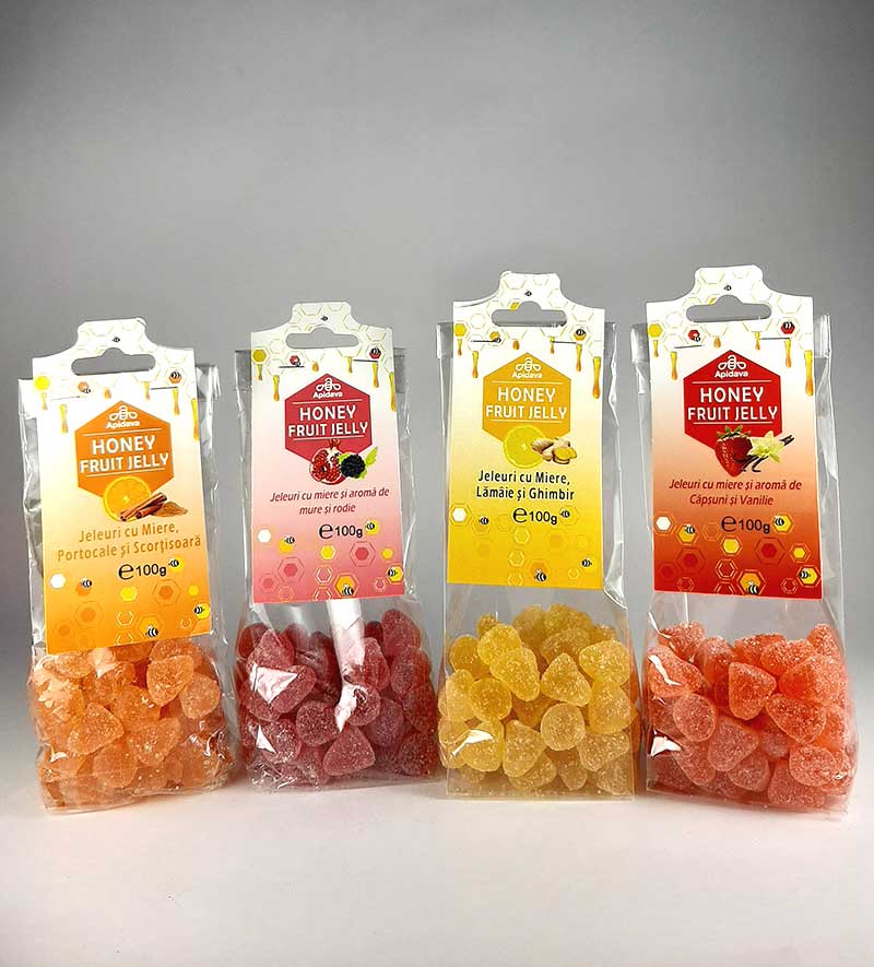 Jeleuri cu fructe 100gr, Apidava - Căsuța cu miere